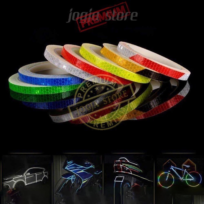 Jual Stiker Reflektor Pemantul Cahaya Reflective Tape Stickers MTB 8 ...