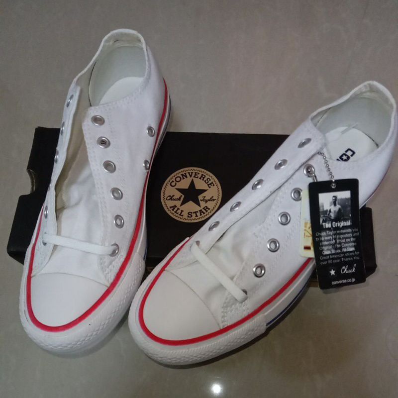 Jual CONVERSE Low Basic White ORIGINAL (BNWB) | Shopee Indonesia
