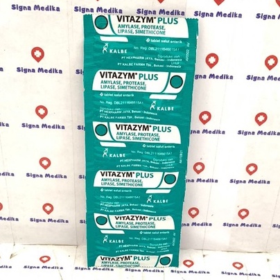Jual Vitazym Plus Strip Isi 10 Tablet - Obat Gangguan Pencernaan ...