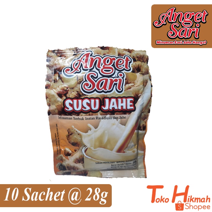 Jual Susu Jahe Anget Sari Sachet 28 gr - 1 Renceng (10 Sachet) | Shopee ...