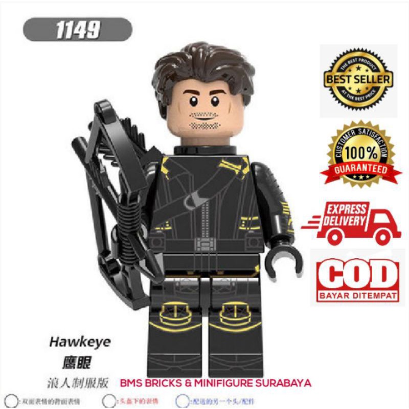 Jual mainan action figure Hawkeye Minifigure XH1149 Mini figure winter ...