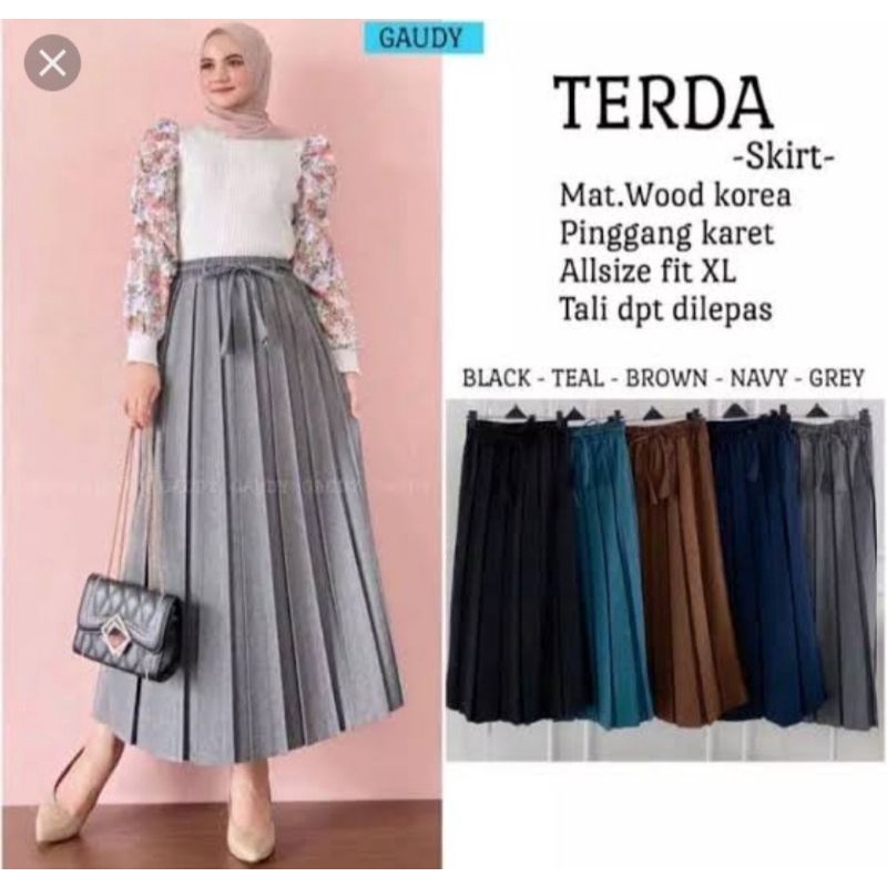 Jual ROK PLISKET SEMI WOLL//ROK KERJA FORMAL//ROK PLISKET PREMIUM ...
