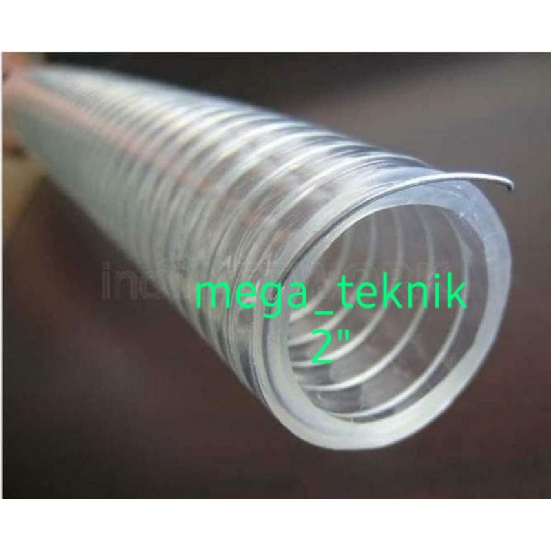Jual Selang PVC/Selang spiral kawat 2"inch/Spring Hose 2"inch | Shopee ...