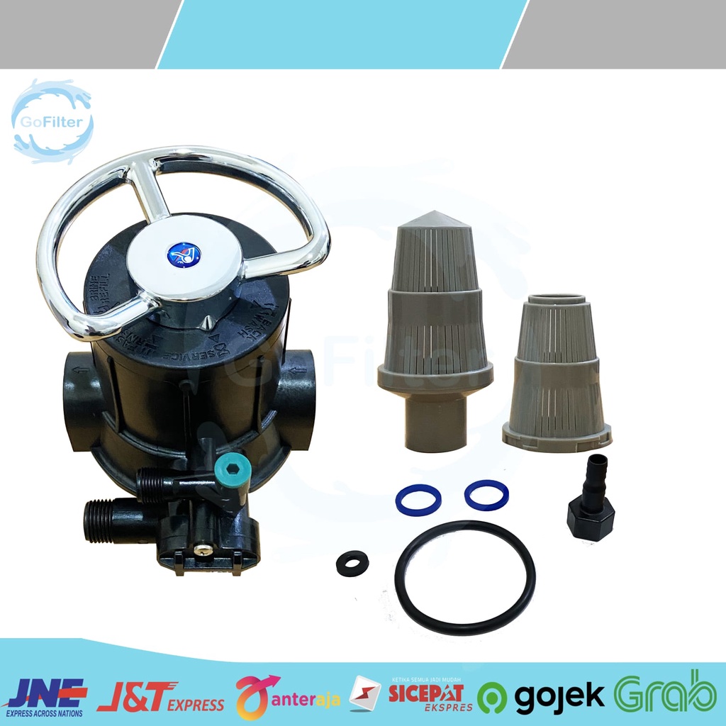 Jual KEPALA HEAD TABUNG FILTER FRP 1054 1354 MANUAL SOFTENER 2,5 INCH 5 ...