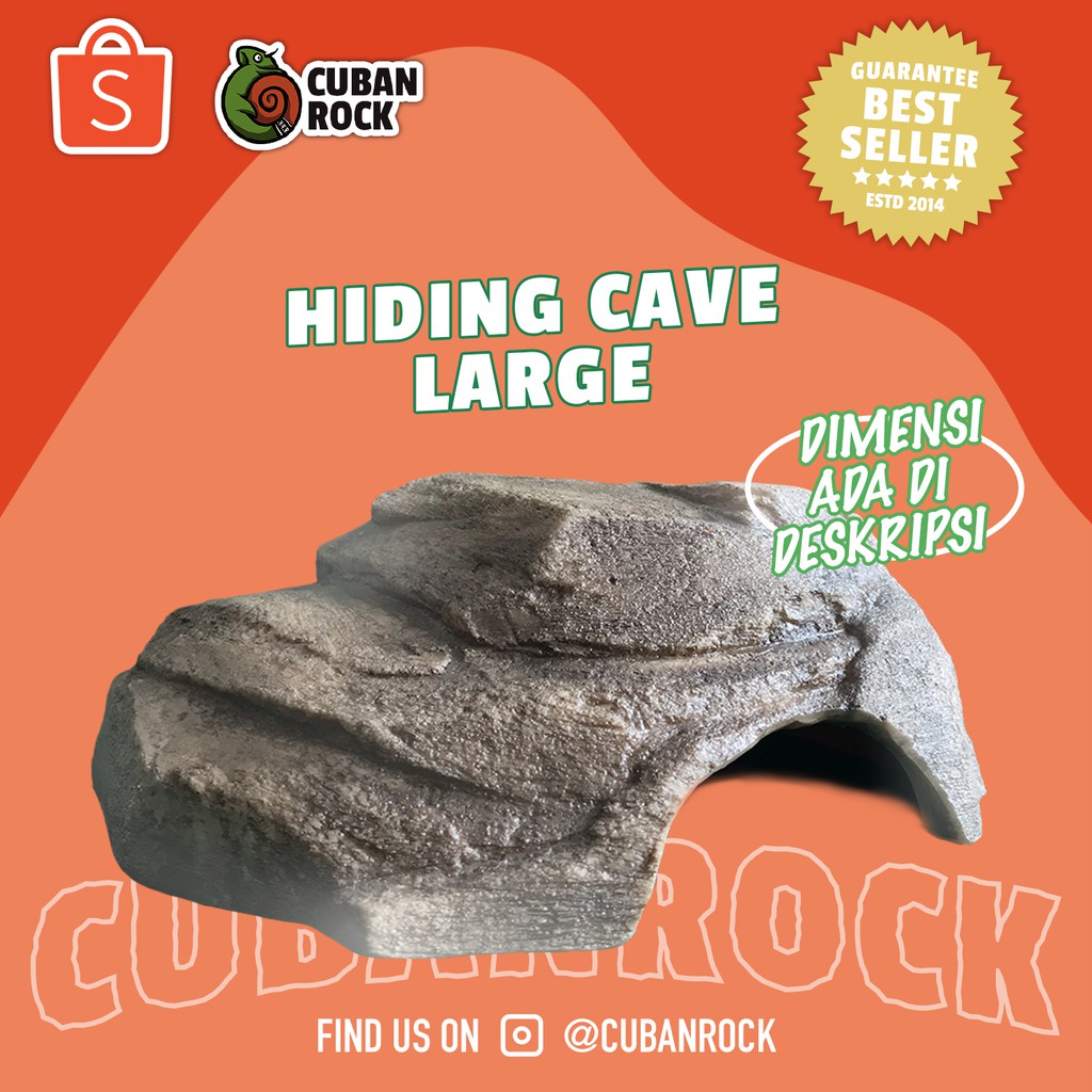 Jual Hiding Cave / Place Large Aksesoris Kandang Reptil Ular BD Savmon ...