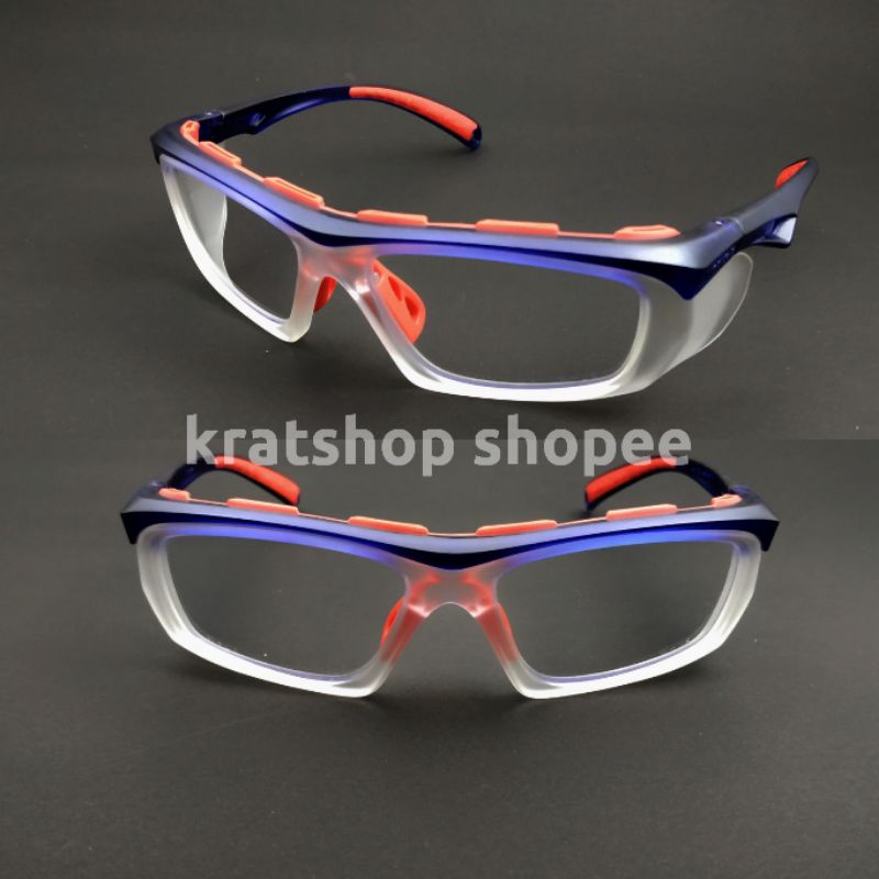 Jual frame kacamata minus safety tipe steed blue red | Shopee Indonesia