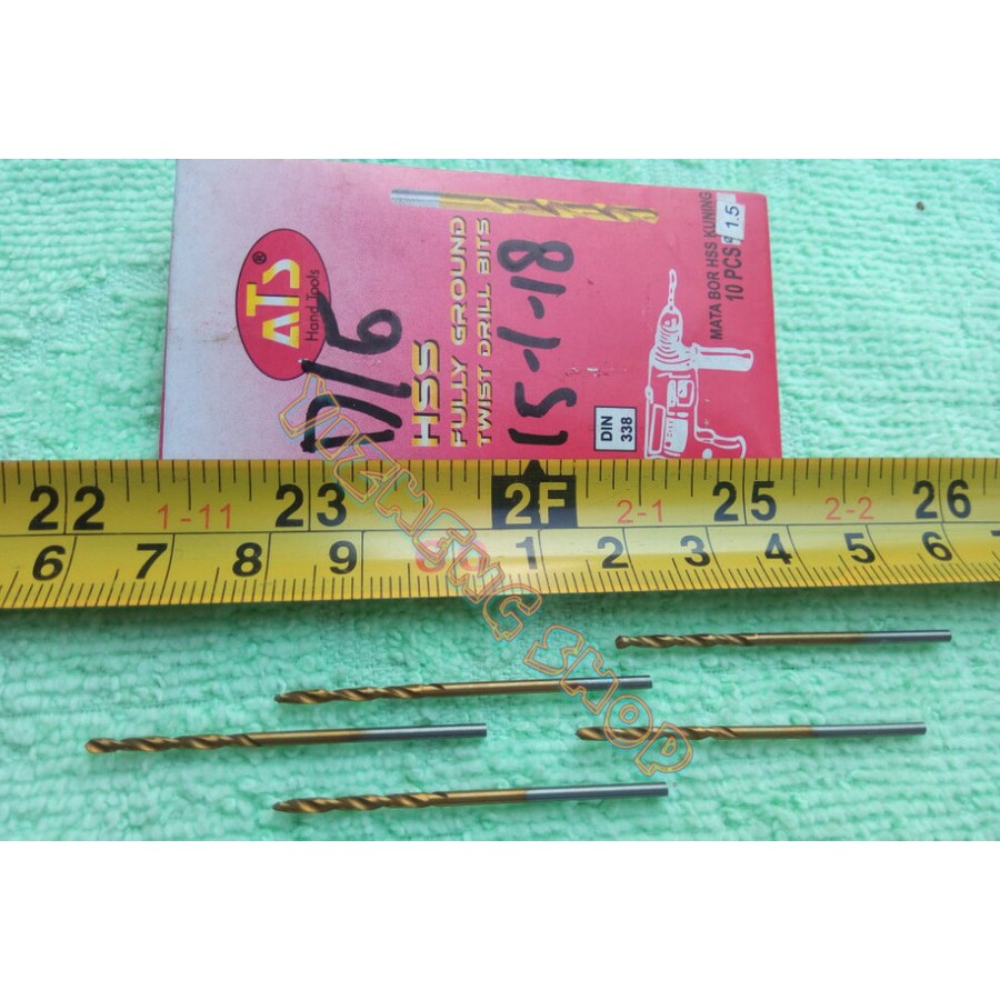 Jual MATA BOR BESI KUNING 1,5mm HSS | Shopee Indonesia
