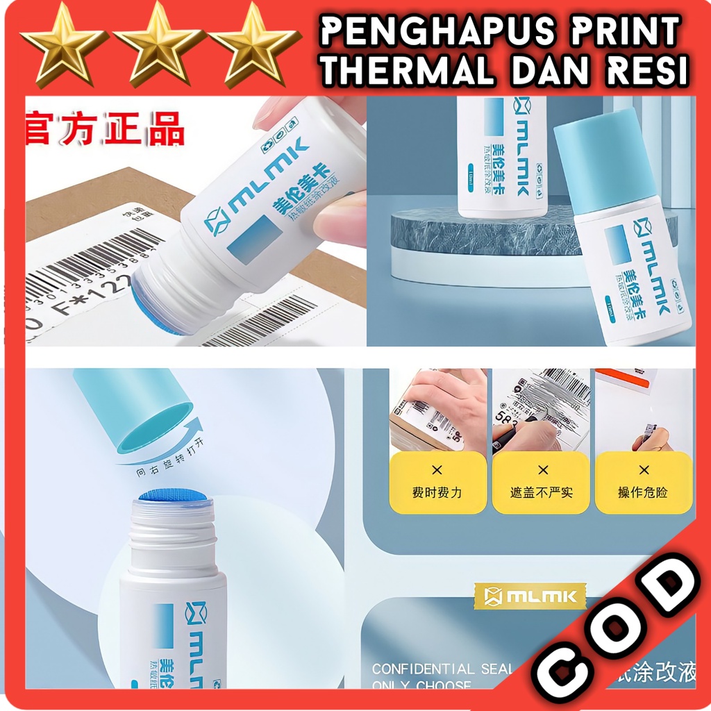 Jual Mlmk Cairan Penghapus Tinta Print Resi Alamat Paket Roller Printer ...