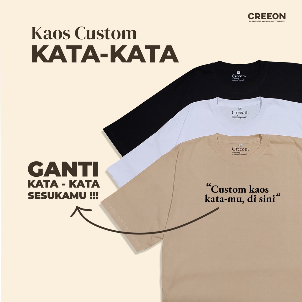 Jual CUSTOM KAOS TULISAN | KAOS CUSTOM NAMA | BAJU KAOS CUSTOM KATA ... Jual CUSTOM KAOS TULISAN | KAOS CUSTOM NAMA | BAJU KAOS CUSTOM KATA ...