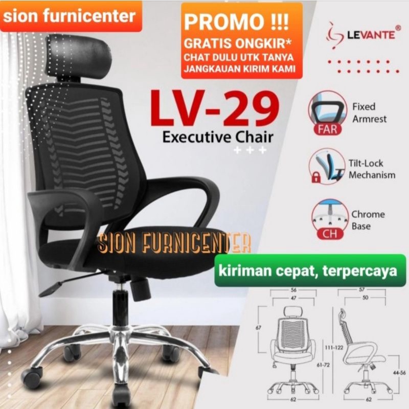 Jual kursi manager lv 29 / kursi kantor levante lv 29 / kursi staf lv29 ...