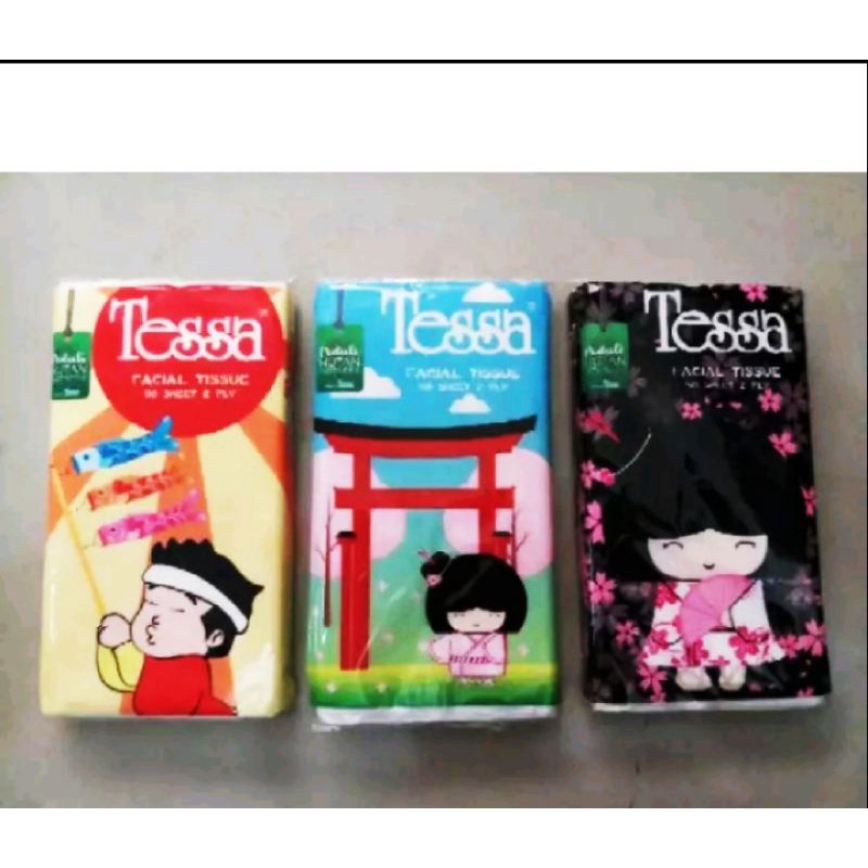 Jual Tisu TESSA triple pack 50sheets/Tisu TESSA Facial/2plyTissu ...