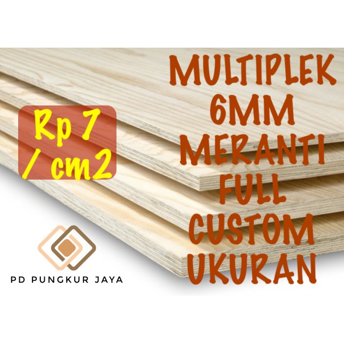 Jual TRIPLEK / MULTIPLEK 6MM MERANTI FULL UKURAN CUSTOM | Shopee Indonesia