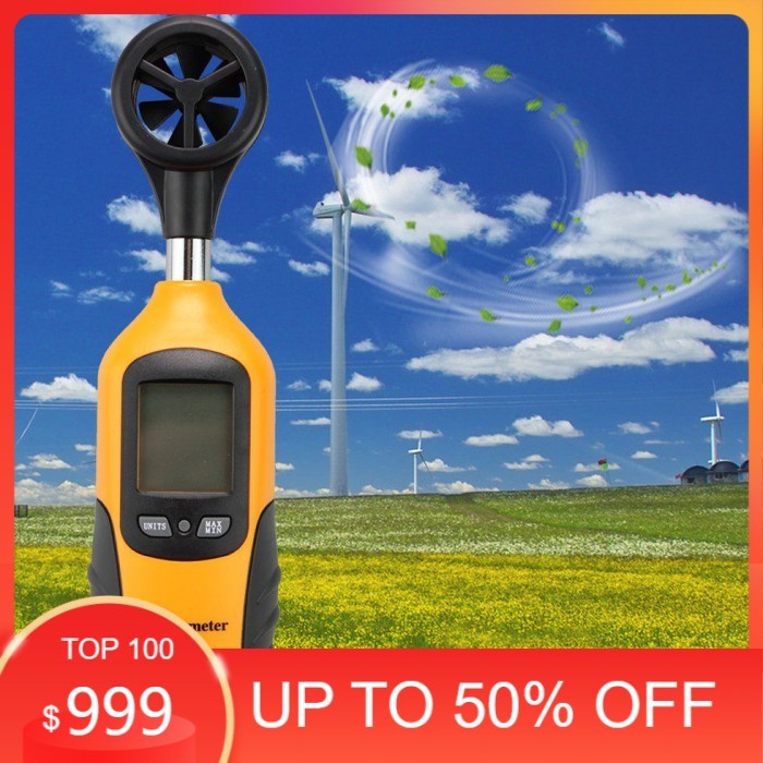 Jual Digital Anemometer Wind Speed Measurement HT-81- | Shopee Indonesia
