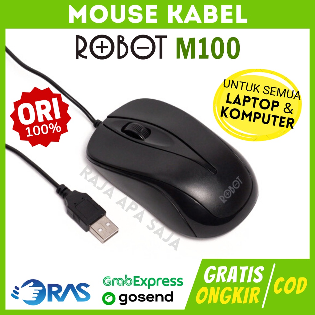 Jual Mouse Robot Komputer PC Leptop Laptop - Mause USB Kabel Ori ...