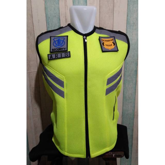 Jual Rompi logo security / polisi /bisa custom Indonesia|Shopee Indonesia