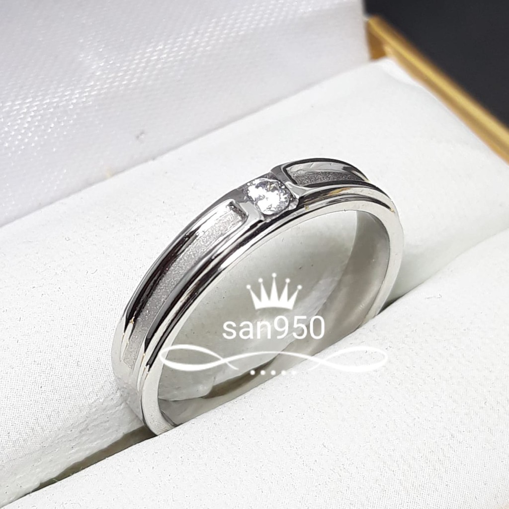 Jual Cincin platina pria palladium perak emas tunangan kawin nikah ...