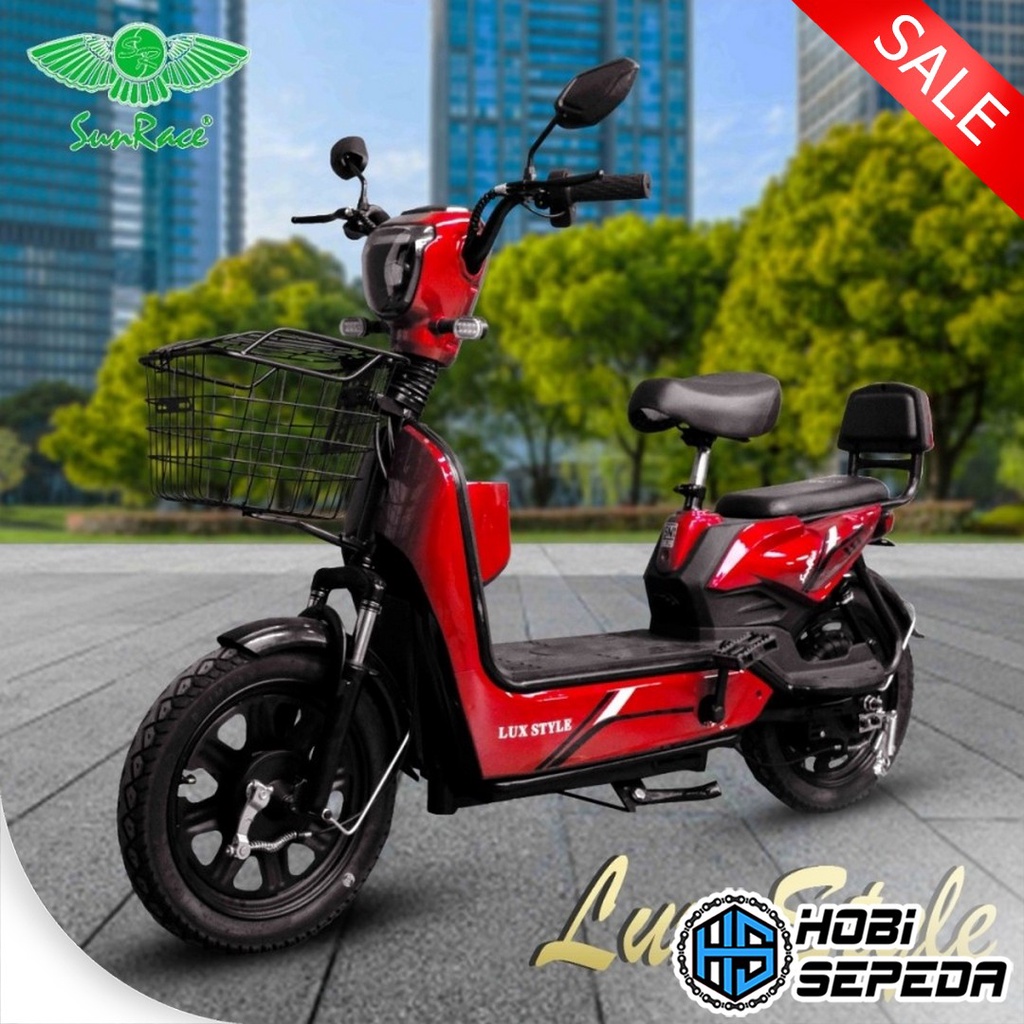 Jual Sepeda Listrik Sunrace Lux Style SNI/Sepeda Listrik Viral Terbaru ...