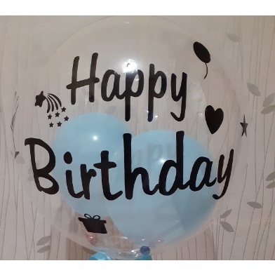 Jual Paket balon pvc + balon isian + stick balon (untuk buket snack ...