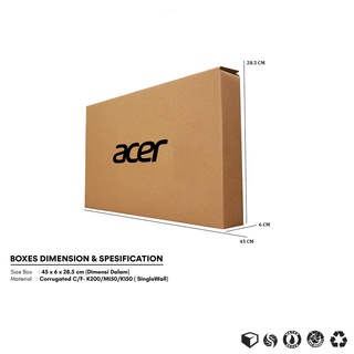 Jual BOX LAPTOP ACER 1 SET | 45x6x28.5 cm | Kardus Laptop | Shopee ...