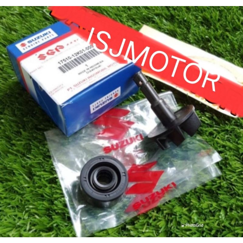Jual AS KIPAS+SEAL WATERPUMP RADIATOR SATRIA FU INJEKSI GSX 150 ORIGINAL SUZUKI SGP | Shopee ...