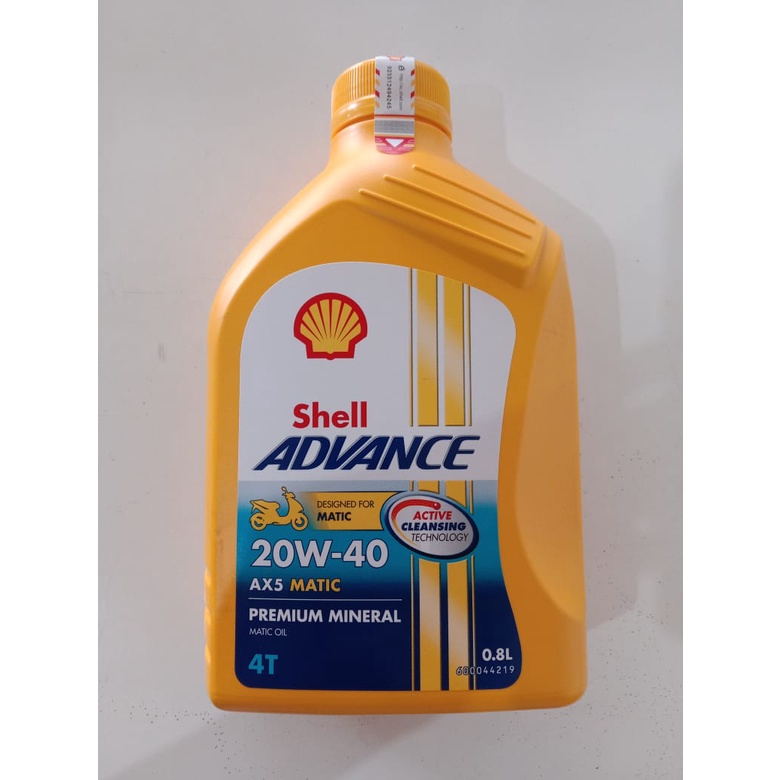 Jual Oli Shell Advance AX5 Matic 20W40 800 ML | Shopee Indonesia