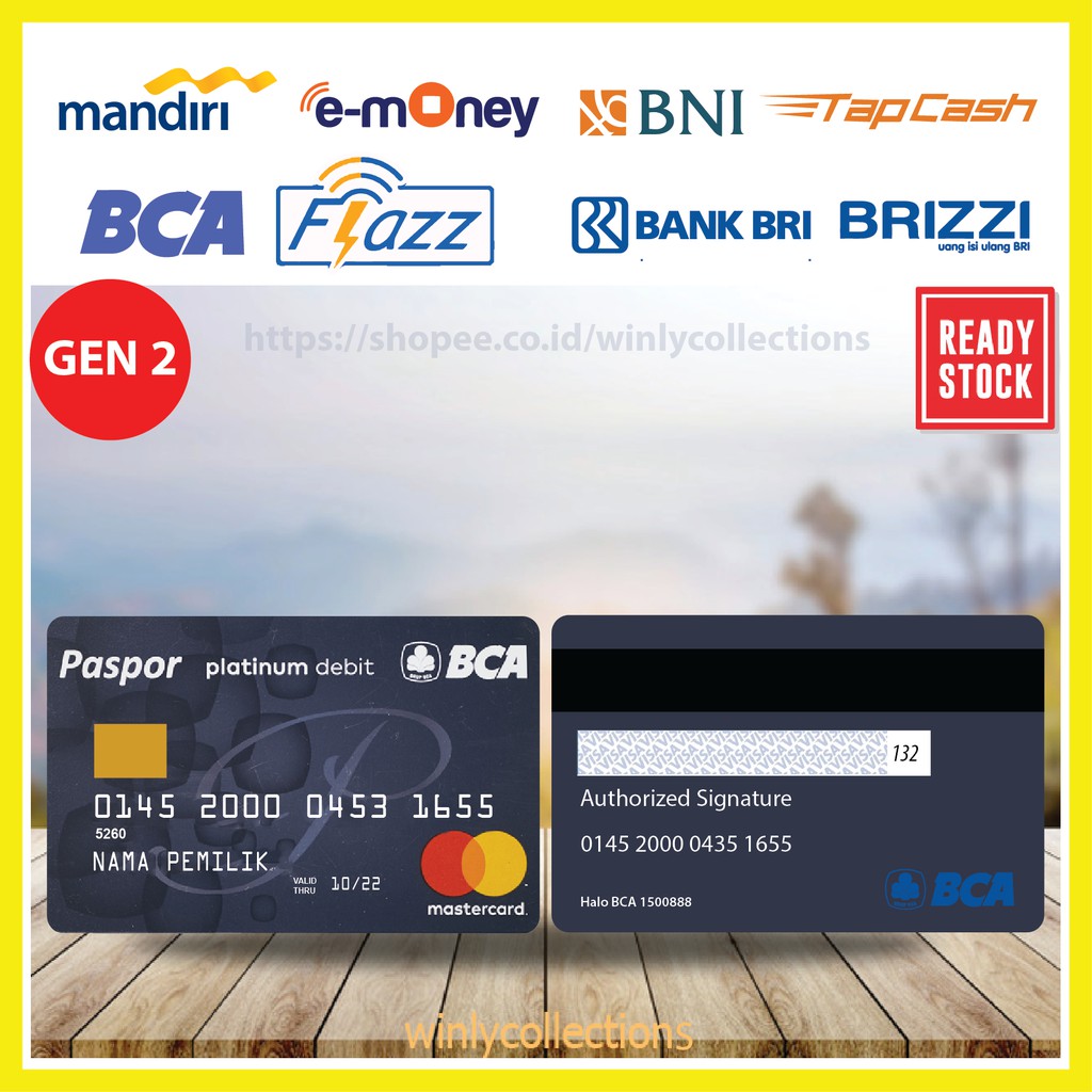 Jual EMONEY E TOLL BCA FLAZZ BCA GEN 2 DESIGN BCA CREDIT CARD PLATINUM E MONEY FLAZZ BCA TERBARU ...
