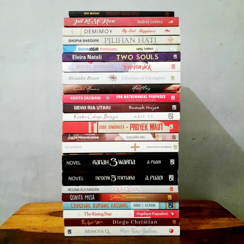 Jual Buku Novel Original part 1 (second/preloved/bekas) Indonesia|Shopee Indonesia