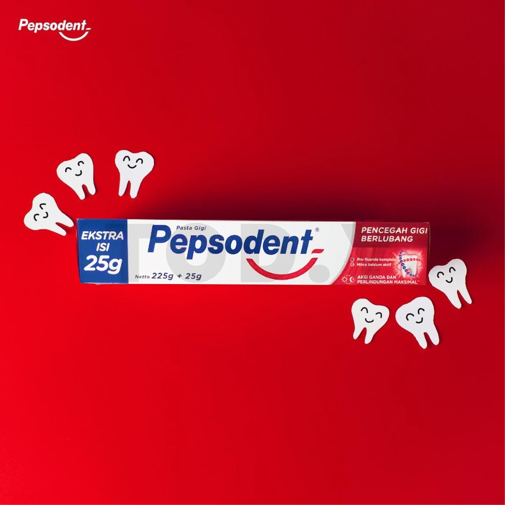 Jual Pepsodent Pasta Gigi White 225+25G | Shopee Indonesia