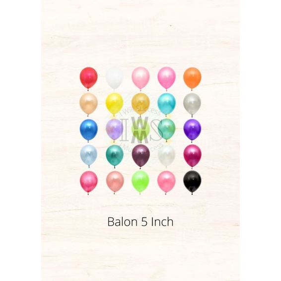 Jual Balon Latex 5 Inch - Balon Ulang Tahun - Balon Pesta - Warna ...