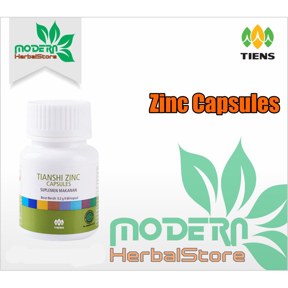 Jual Obat Penggemuk Badan herbal Tiens Zinc Capsules Isi 60 Kapsul 100% ...