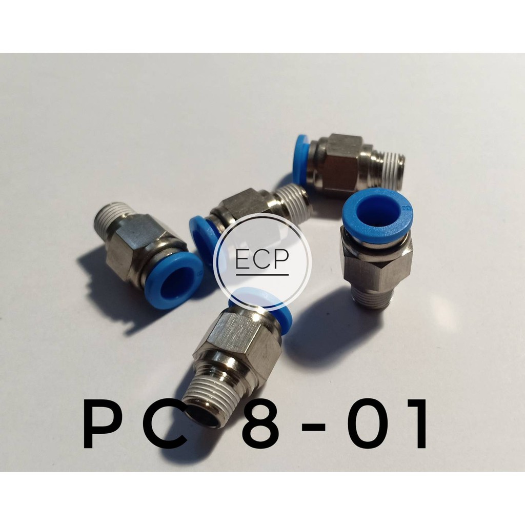 PNEUMATIC NOZZLE NEPEL STRAIGHT FITTING TUBE 08 X 1/8" | Shopee Indonesia