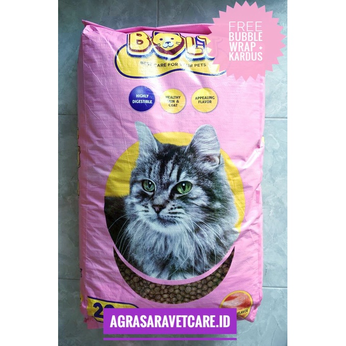Jual BOLT SALMON 1 KG- makanan kucing bolt cat salmon dry food 1 kg ...
