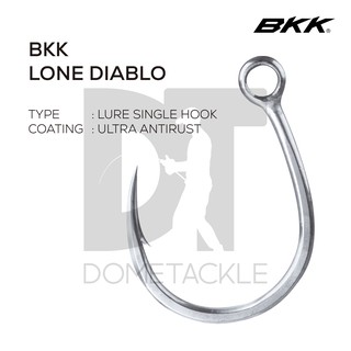 Jual BKK Lone Diablo Hook Single Inline Hook Kail Pancing Popping Casting | Shopee Indonesia