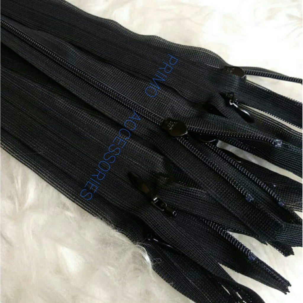 Jual Resleting Jepang "YKK" 40 cm - 16 Inch Hitam Legam / Invisible Zipper "YKK" Original ...