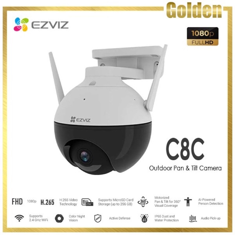 Jual Ezviz C8c Wifi Ip Camera Outdoor Pan n Tilt Full HD1080p Resmi ...