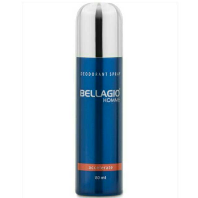 Jual BELLAGIO DEODORANT BODY SPRAY ACCELERATE (ORANGE) 80 ML | Shopee ...