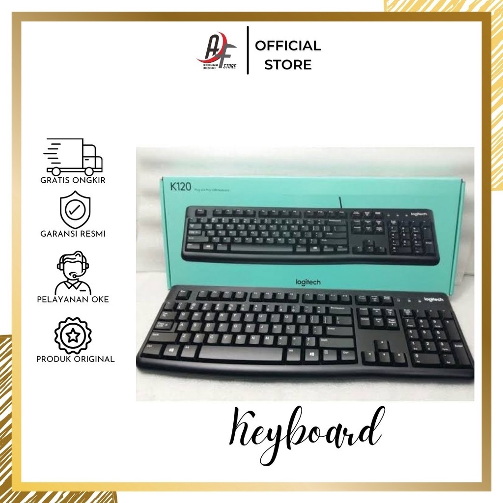 Jual Keyboard LOGITECH K120 Keyboard PC Indonesia|Shopee Indonesia