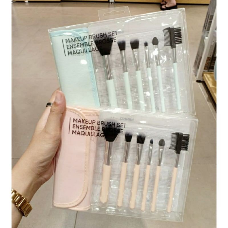 Jual MINISO Makeup Brush Set / brush set miniso | Shopee Indonesia