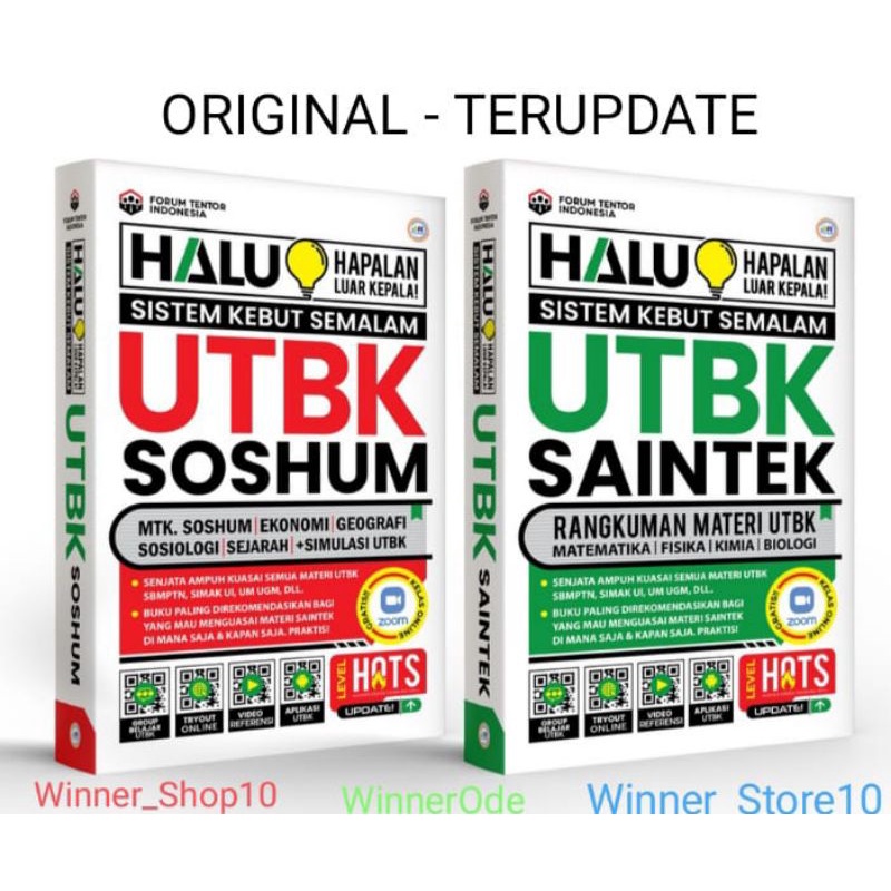 Jual Buku HALU UTBK SAINTEK dan SOSHUM 2022-2023||Original Terupdate | Shopee Indonesia
