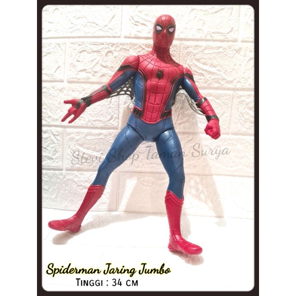 Jual SPIDERMAN JARING JUMBO KARAKTER FIGURE TINGGI 34 CM | Shopee Indonesia