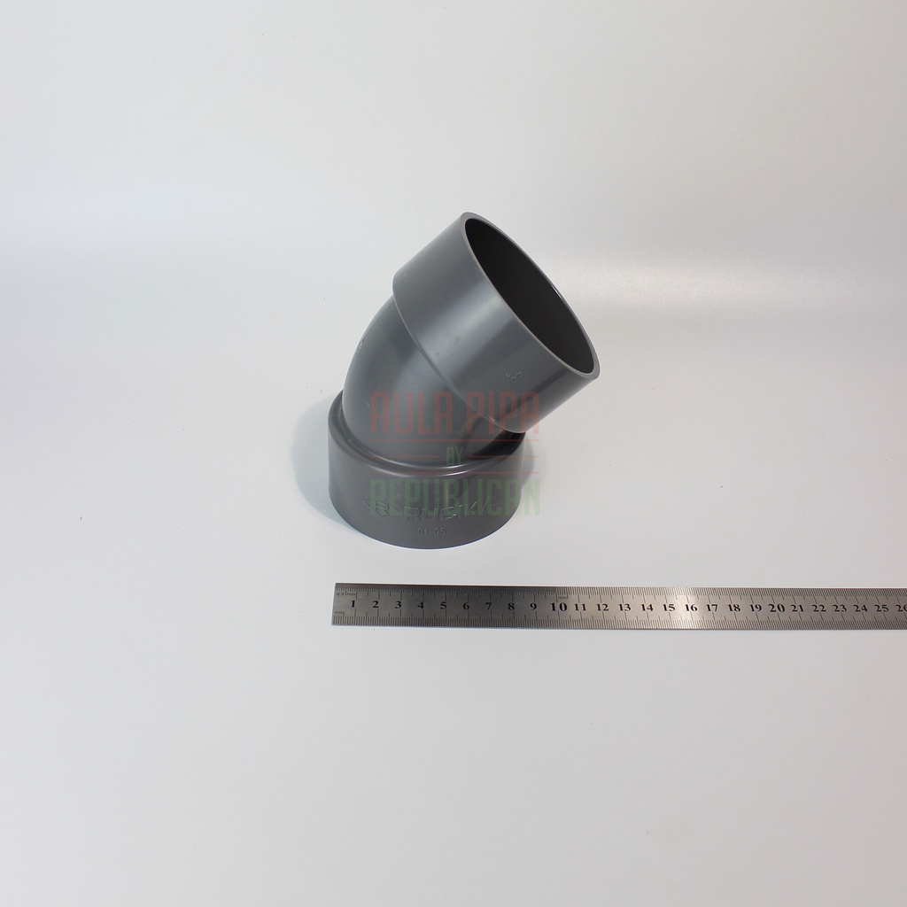 Jual KNEE D 3" 45 DERAJAT FITTING PIPA PVC MERK RUCIKA | ELBOW / L ...