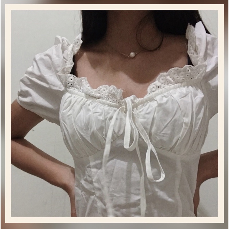 Jual Shein White Top | Shopee Indonesia