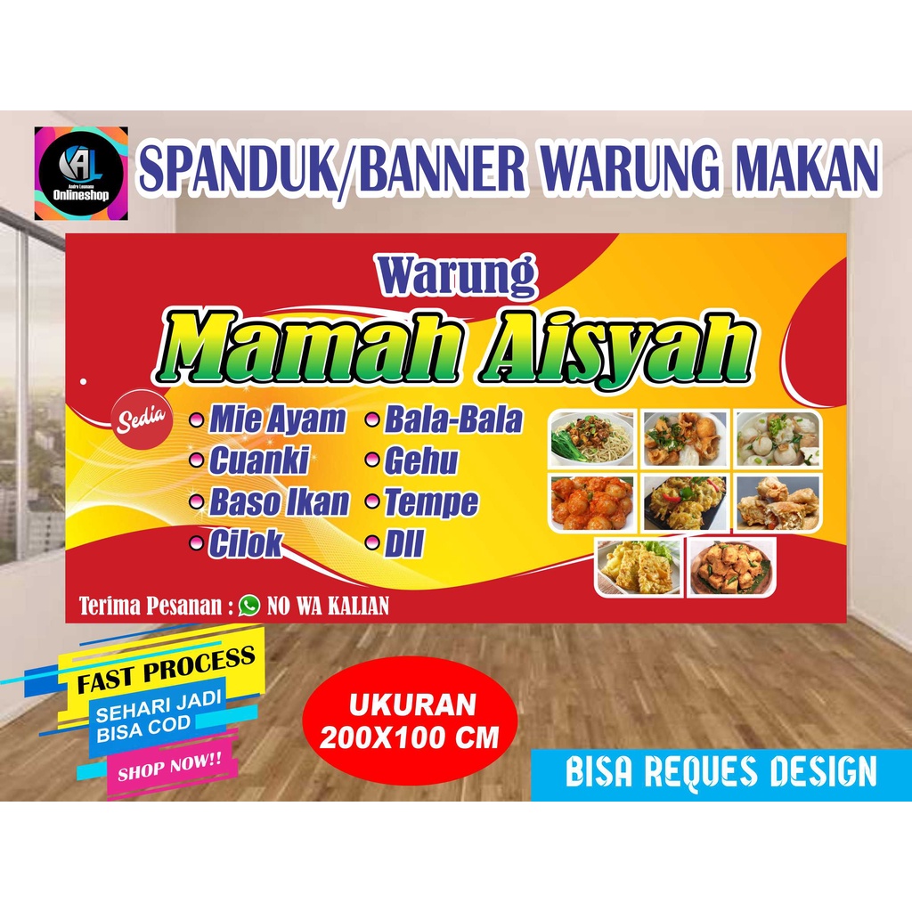 Jual Spanduk, Banner Warung Makan Keren | Shopee Indonesia