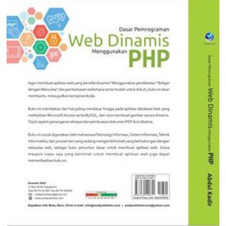 Jual Buku Dasar Pemrograman Web Dinamis Menggunakan PHP Edisi Revisi Kedua - Abdul Kadir ...