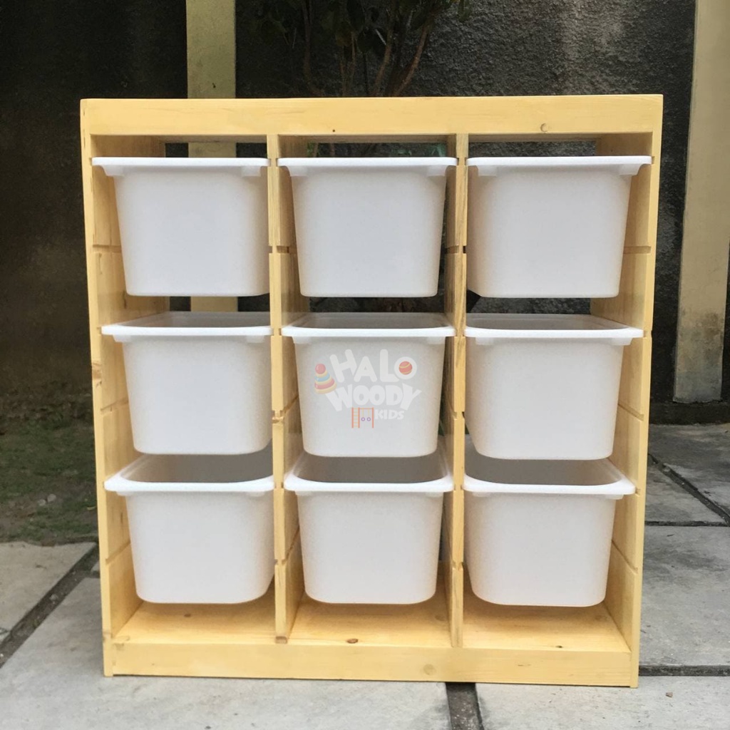 Jual Rak Mainan Anak - Tipe Venus Halo Woody Kids - Rak Mainan Kayu ...
