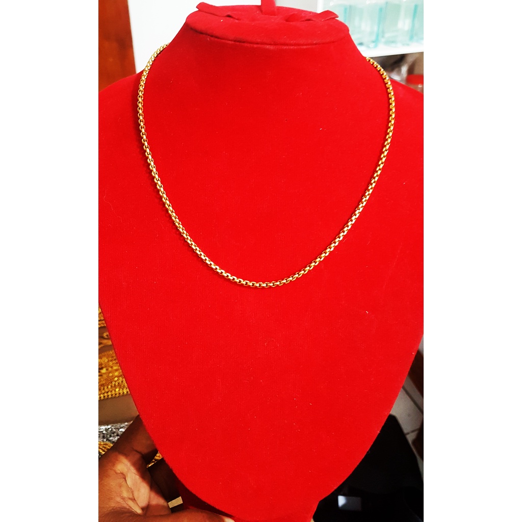 Jual kalung besi putih asli ambon model rantai bulat baru ukuran 2,2ml ...