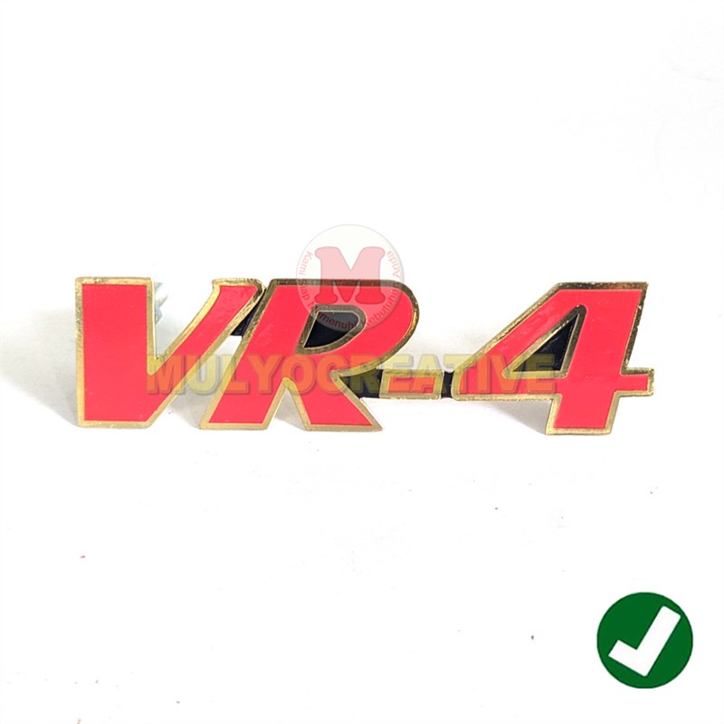 Jual Logo VR-4 Mitsubishi Galant Plat Logam Emblem Mobil VR4 Indonesia ...