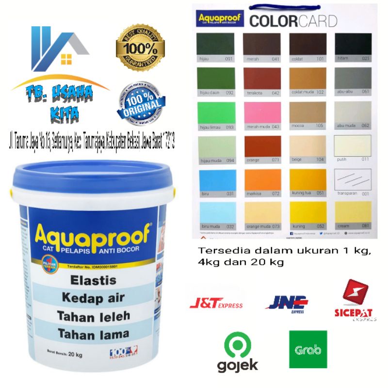 Jual AQUAPROOF WATERPROOFING 1 KG READY STOCK | Shopee Indonesia