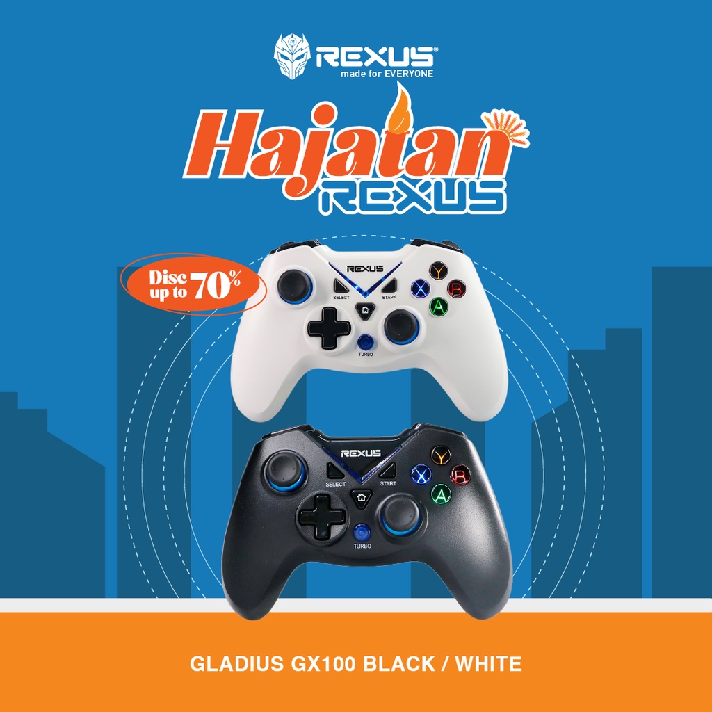 Jual Rexus Gladius GX100 Wireless Gaming Gamepad - Joystick / Stick ...