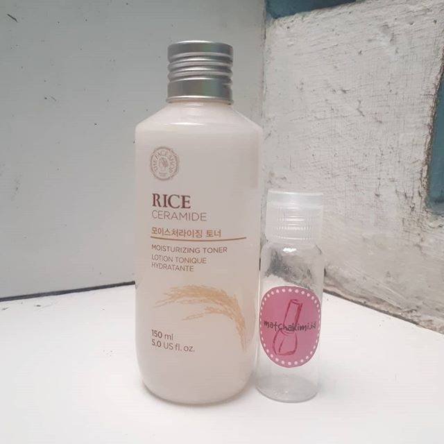 Jual The Face Shop Rice Ceramide Moisturizing Toner (share in bottle ...